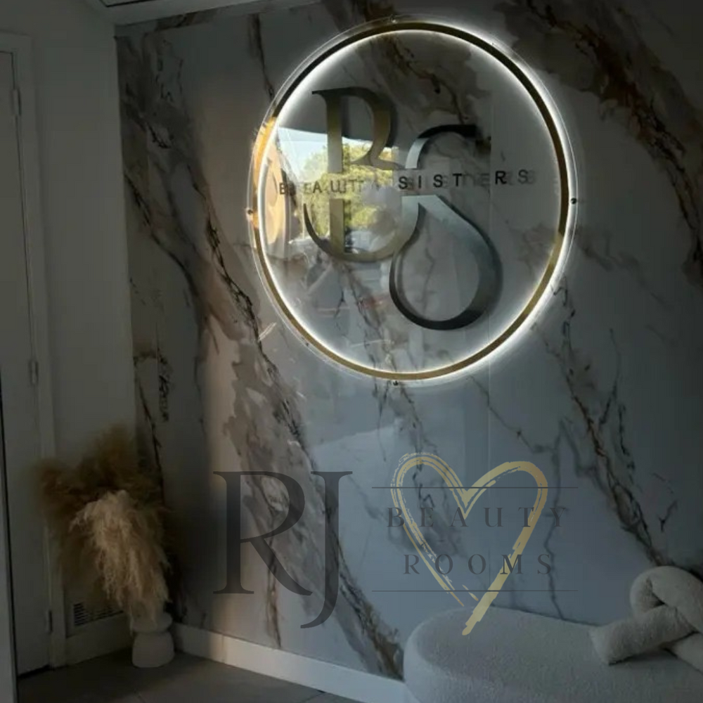 Custom Acrylic Back Lit LED Logo Sign – RJ Beauty Rooms